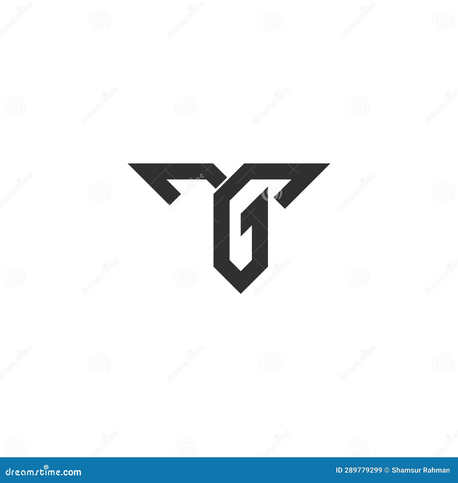 Alphabet Initials Logo TG, GT, T and G Stock Vector - Illustration of ...
