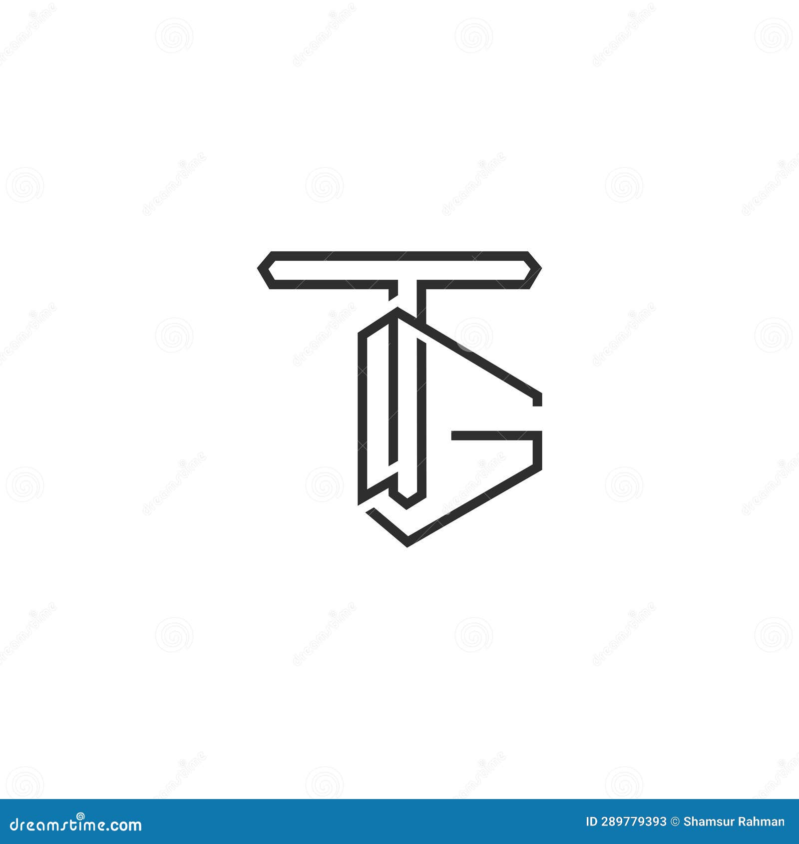 Alphabet Initials Logo TG, GT, T and G Stock Vector - Illustration of ...