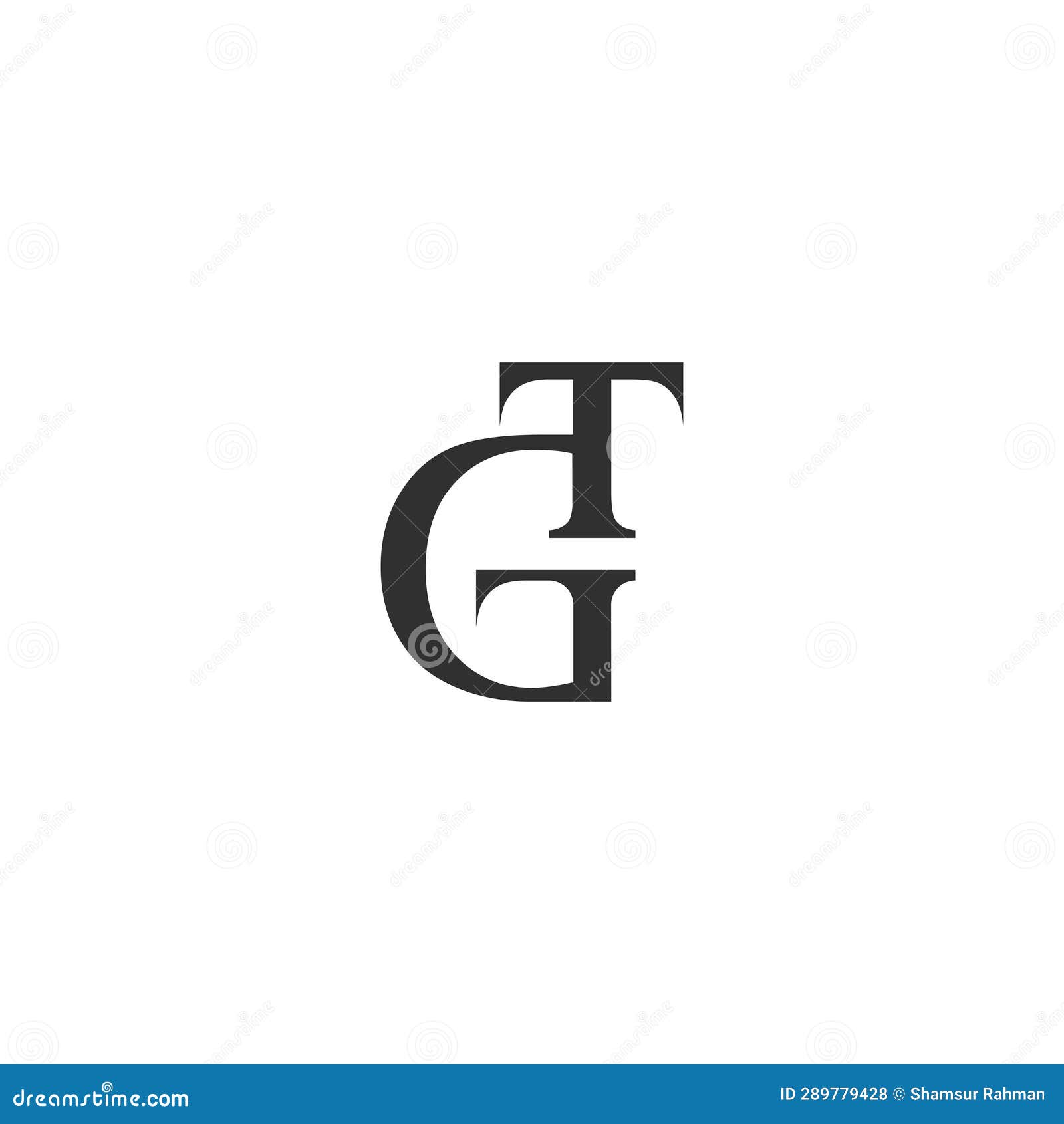 Alphabet Initials Logo TG, GT, T and G Stock Vector - Illustration of ...