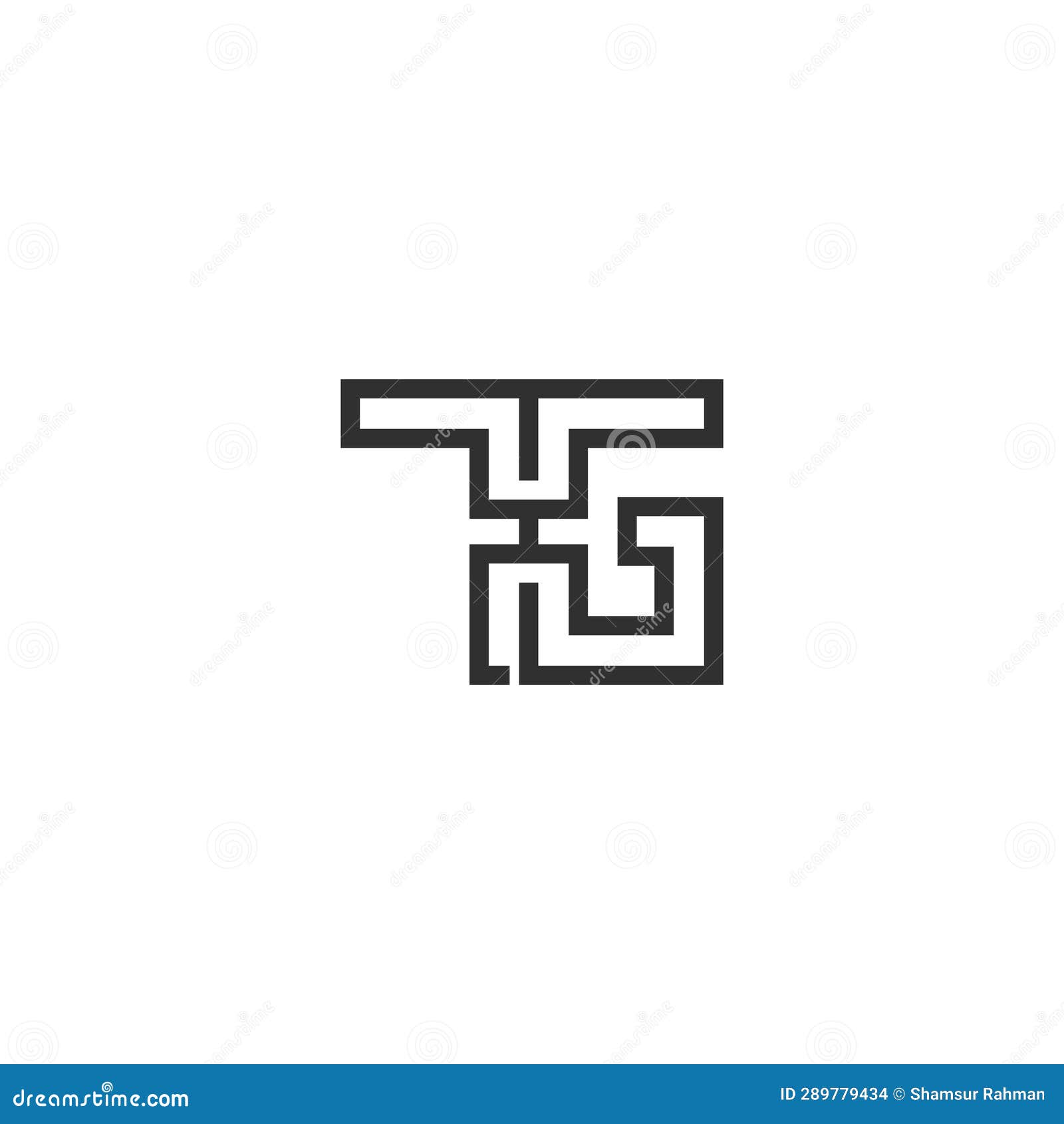 Alphabet Initials Logo TG, GT, T and G Stock Vector - Illustration of ...