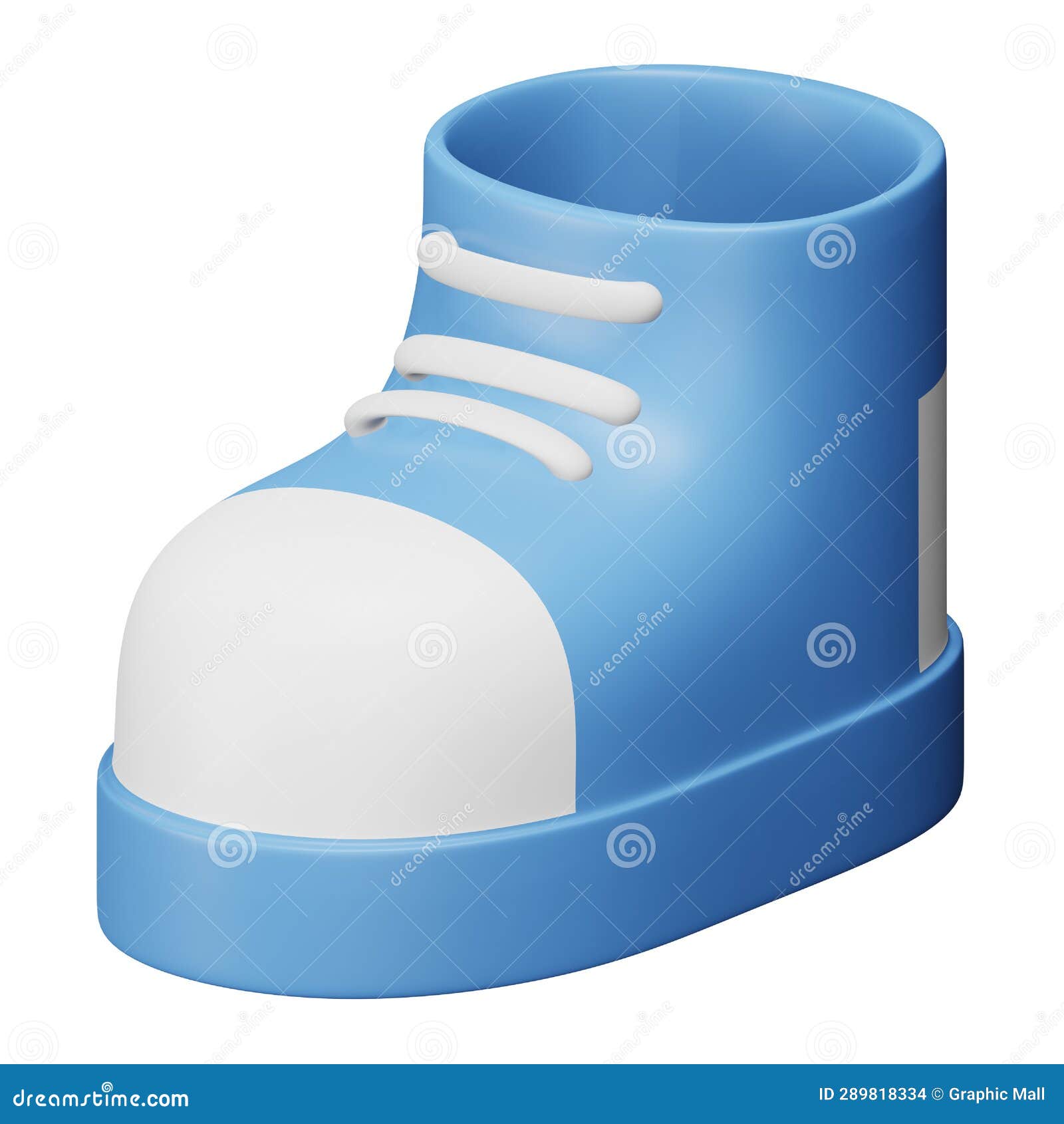Shoes 3d Rendering Isometric Icon. Stock Illustration - Illustration of ...