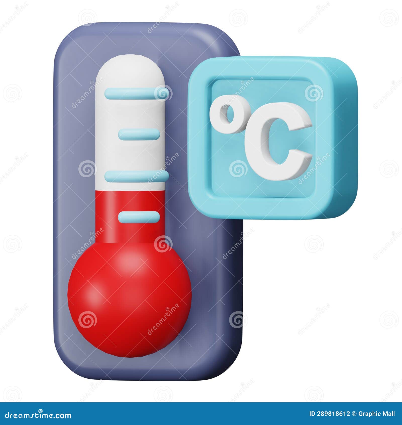 Temperature 3d Rendering Isometric Icon. Stock Vector - Illustration of isometric, blender ...