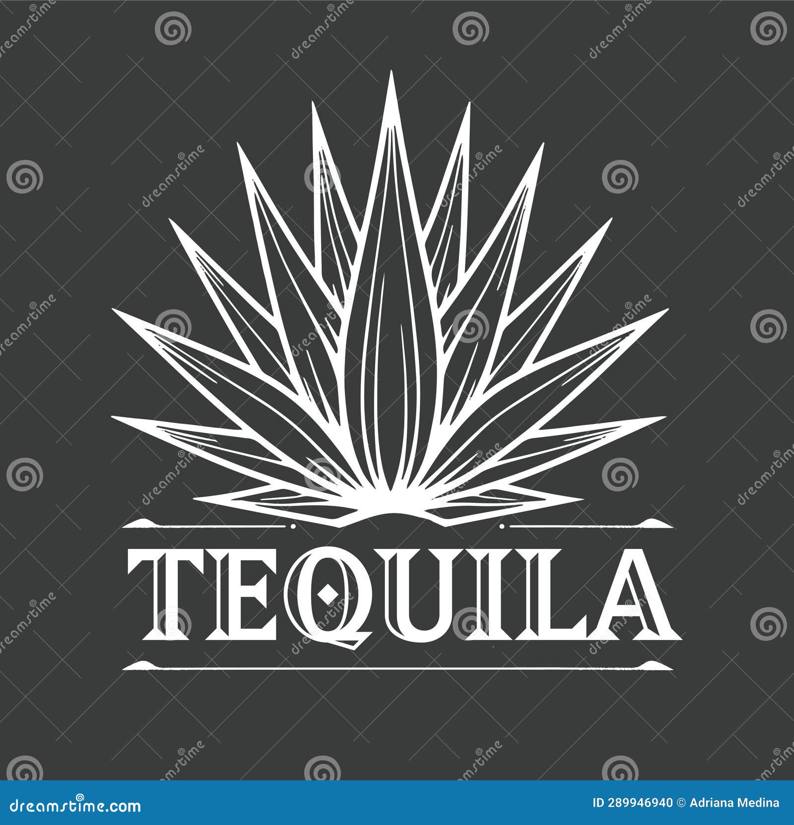 TEQUILA AGAVE LOGO stock vector. Illustration of jalisco - 289946940