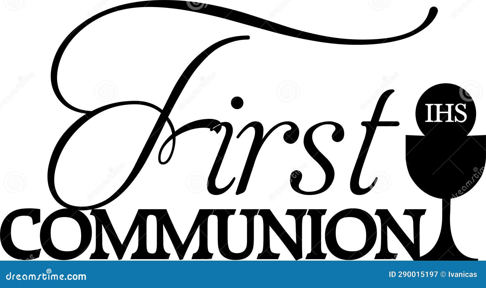 First Communion Vektor Sign Laser Cut Stock Vector - Illustration of ...