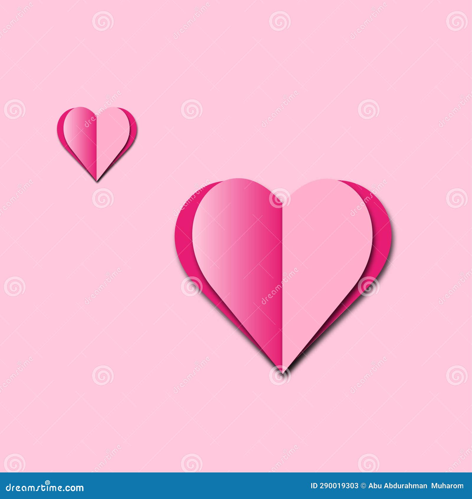 Heart Papercut Vector Illustration Stock Illustration - Illustration of ...