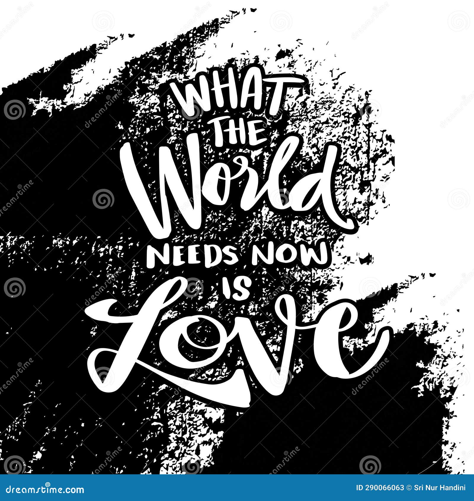 World Needs More Kindness Lettering Vector Design | CartoonDealer.com ...