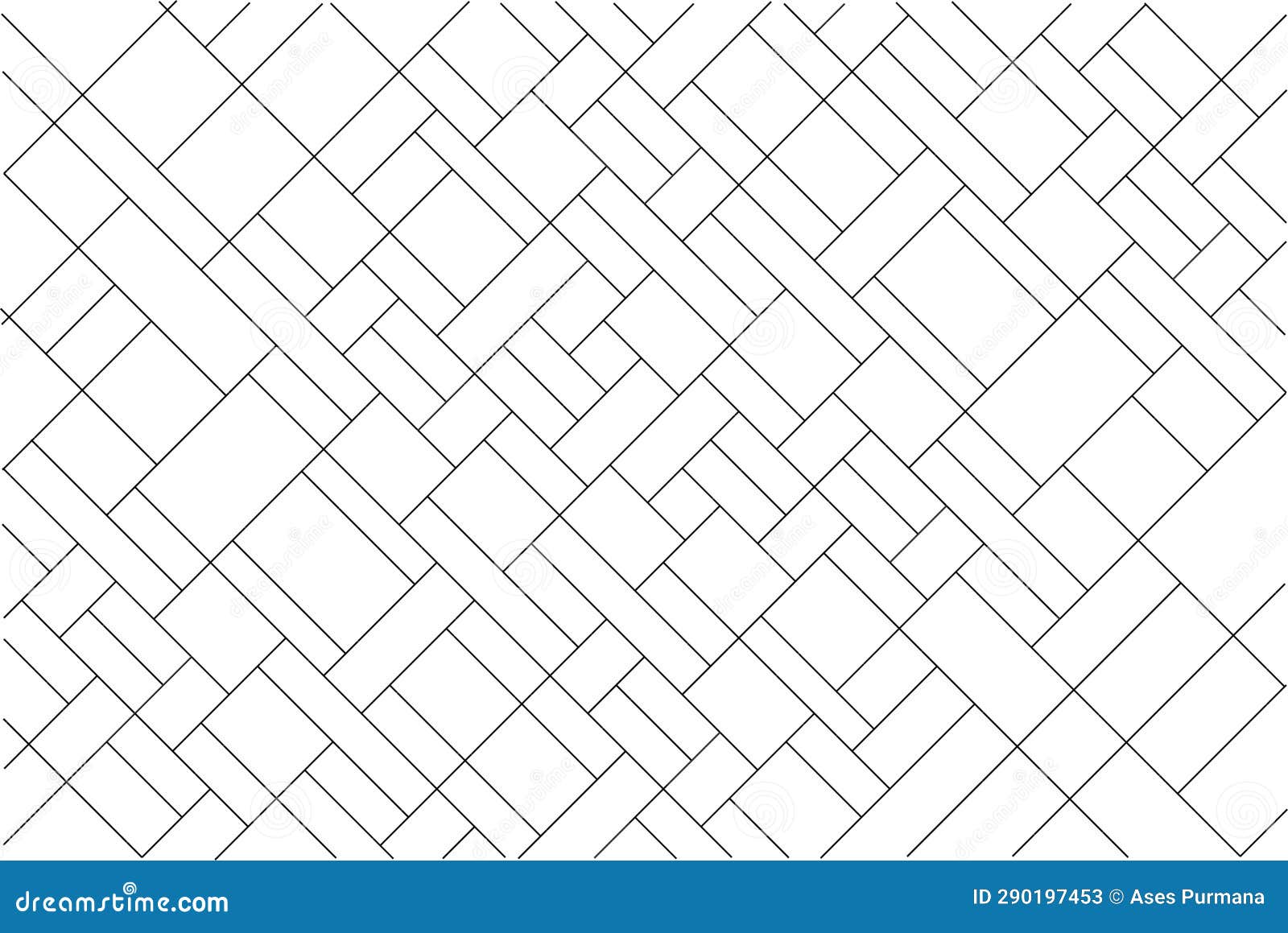 Mondrian Style of Diagonal Pattern. Set 28 Stock Illustration ...