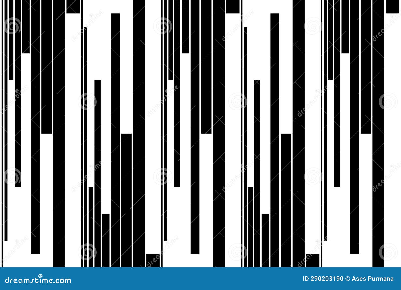 Random of Vertical Stripe of Pattern. Set 2 Stock Illustration ...