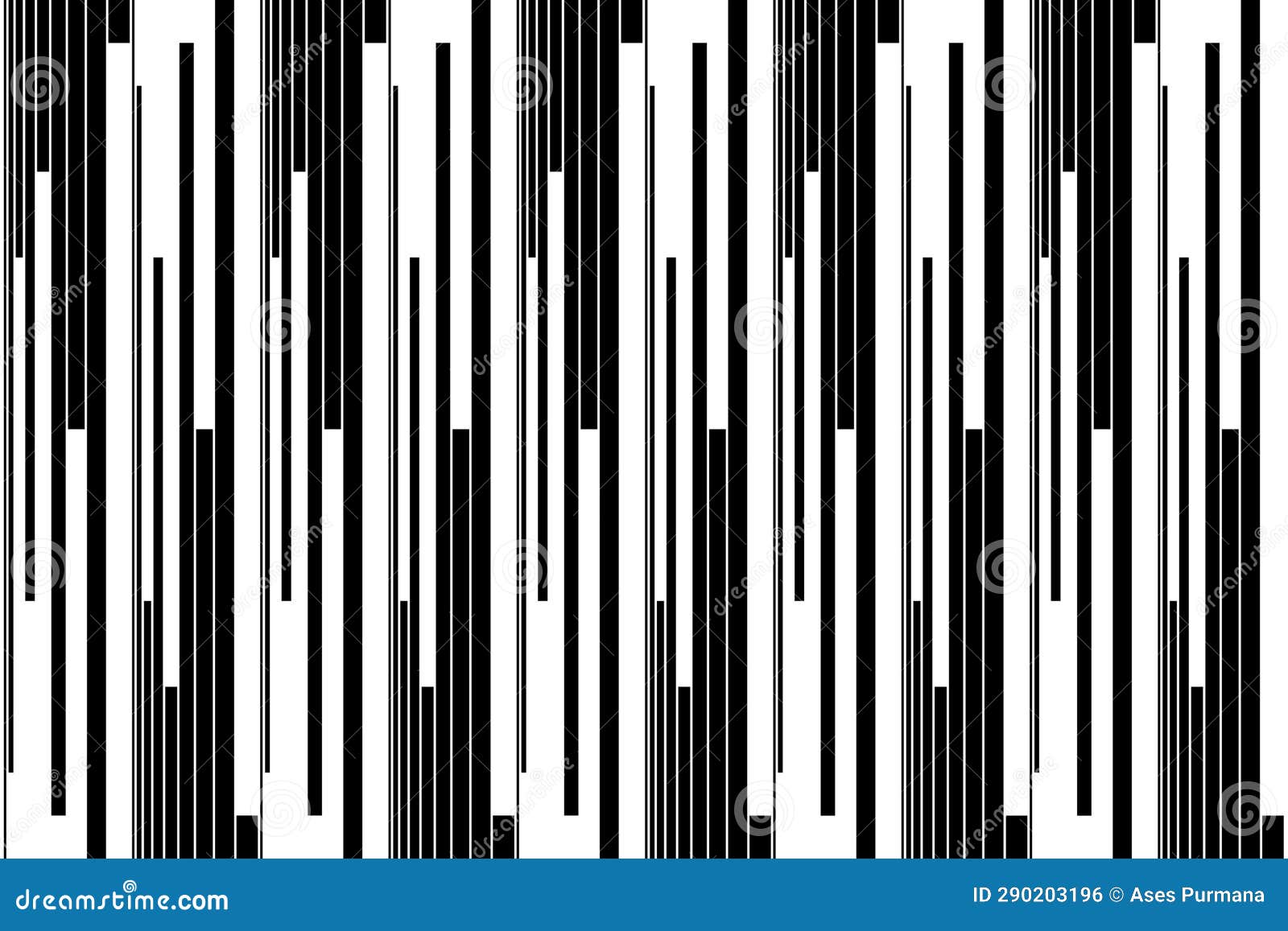 Random of Vertical Stripes of Pattern. Set 6 Stock Illustration ...