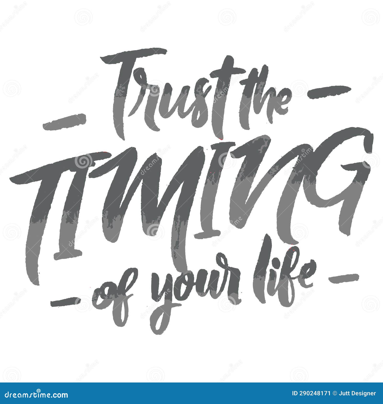 Trust the Timing of Your Life Stock Vector - Illustration of happy ...