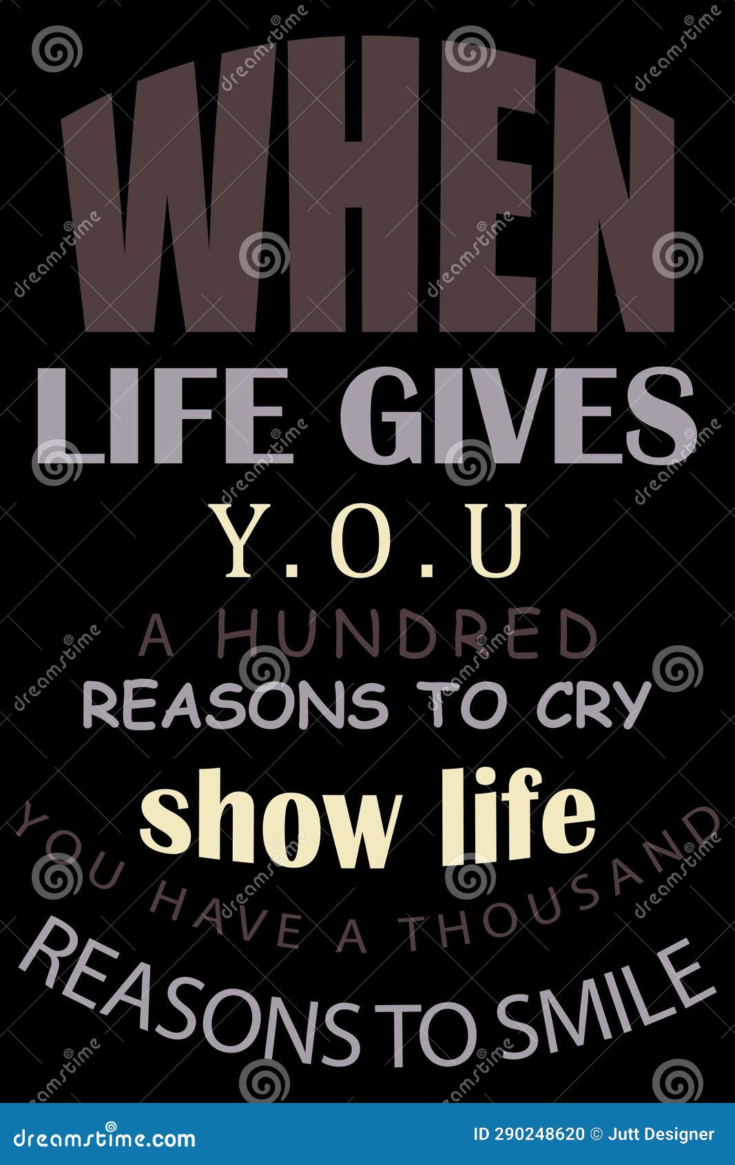 A Motivational Poster Design for All the Peoples Stock Illustration ...