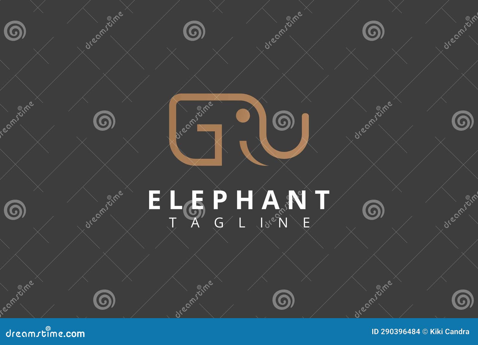 G Letter Logo Design Forming an Elephant Stock Vector - Illustration of ...