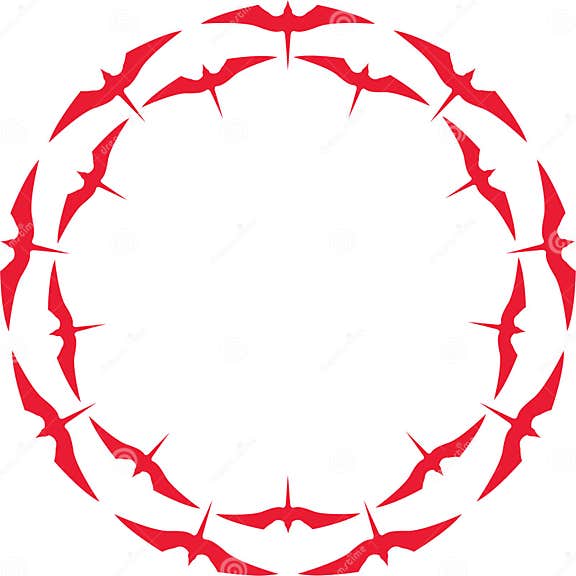 Iwa Bird Circle Frame Jpg Image with Svg Vector Cut File for Cricut and ...