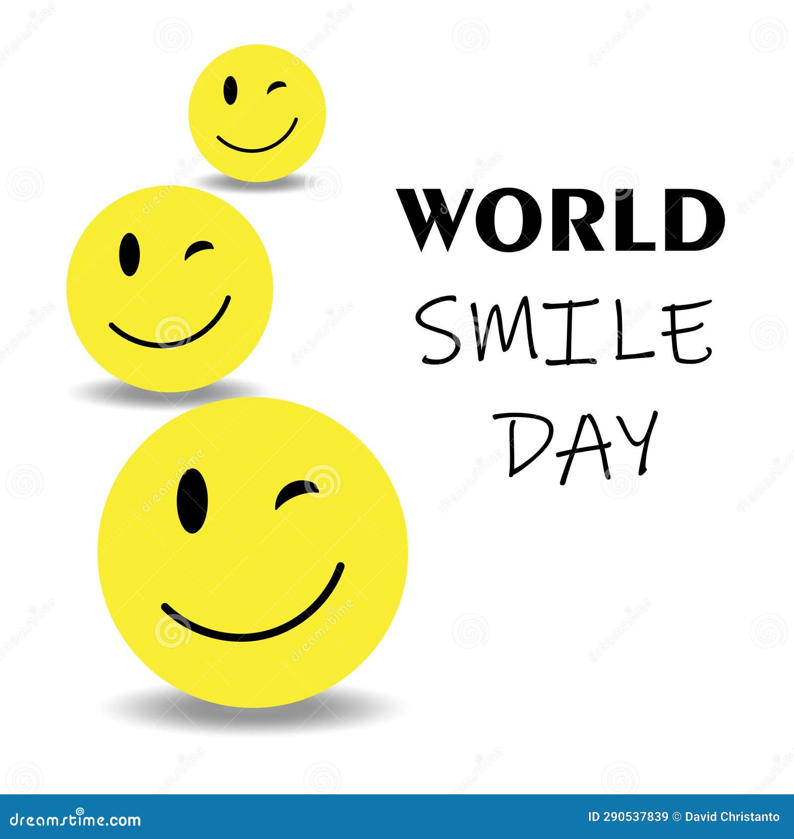 World Smile Day Vector Illustration Stock Vector - Illustration of ...