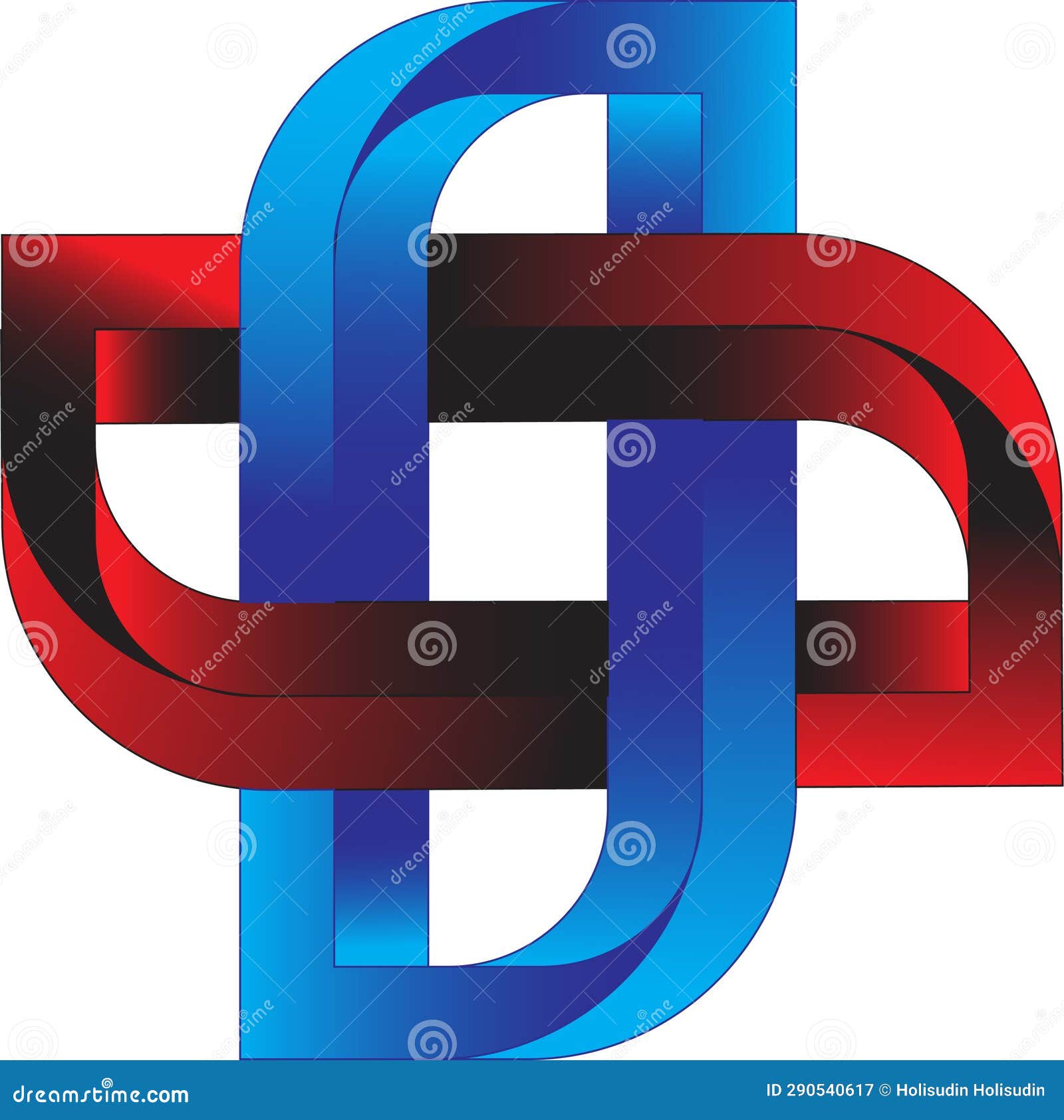 Multi color 3d logo design stock illustration. Illustration of design ...
