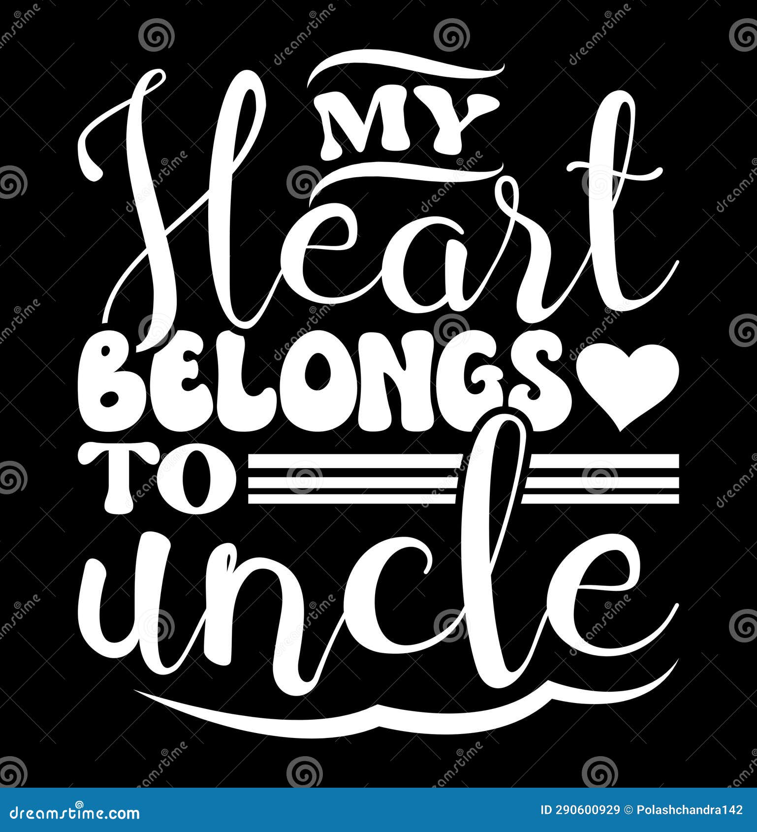 My Heart Belongs To Uncle, Birthday Gift for Uncle, Inspirational ...