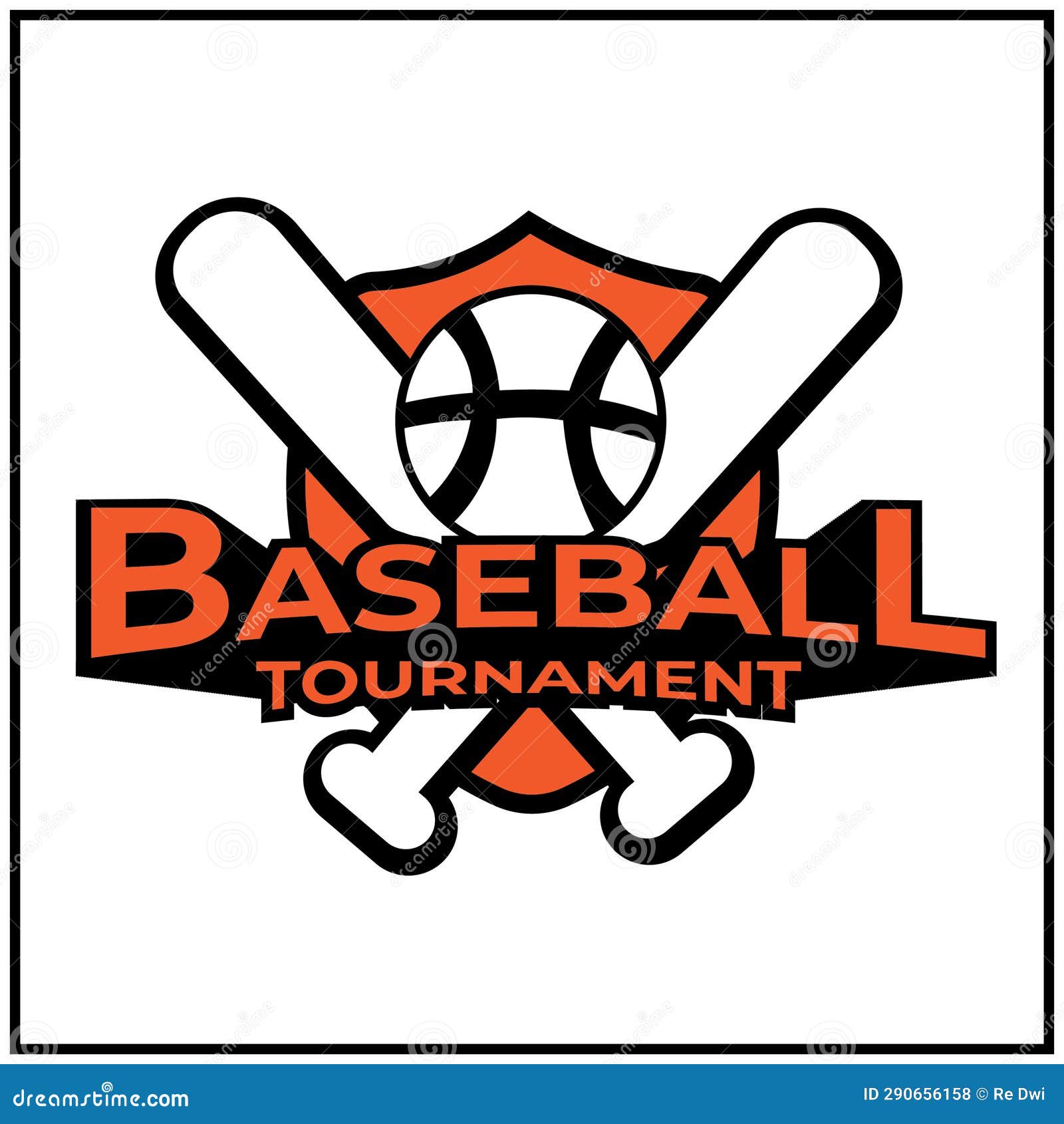 Baseball Tournament Illustration Design Vector Baseball Ball and Two ...