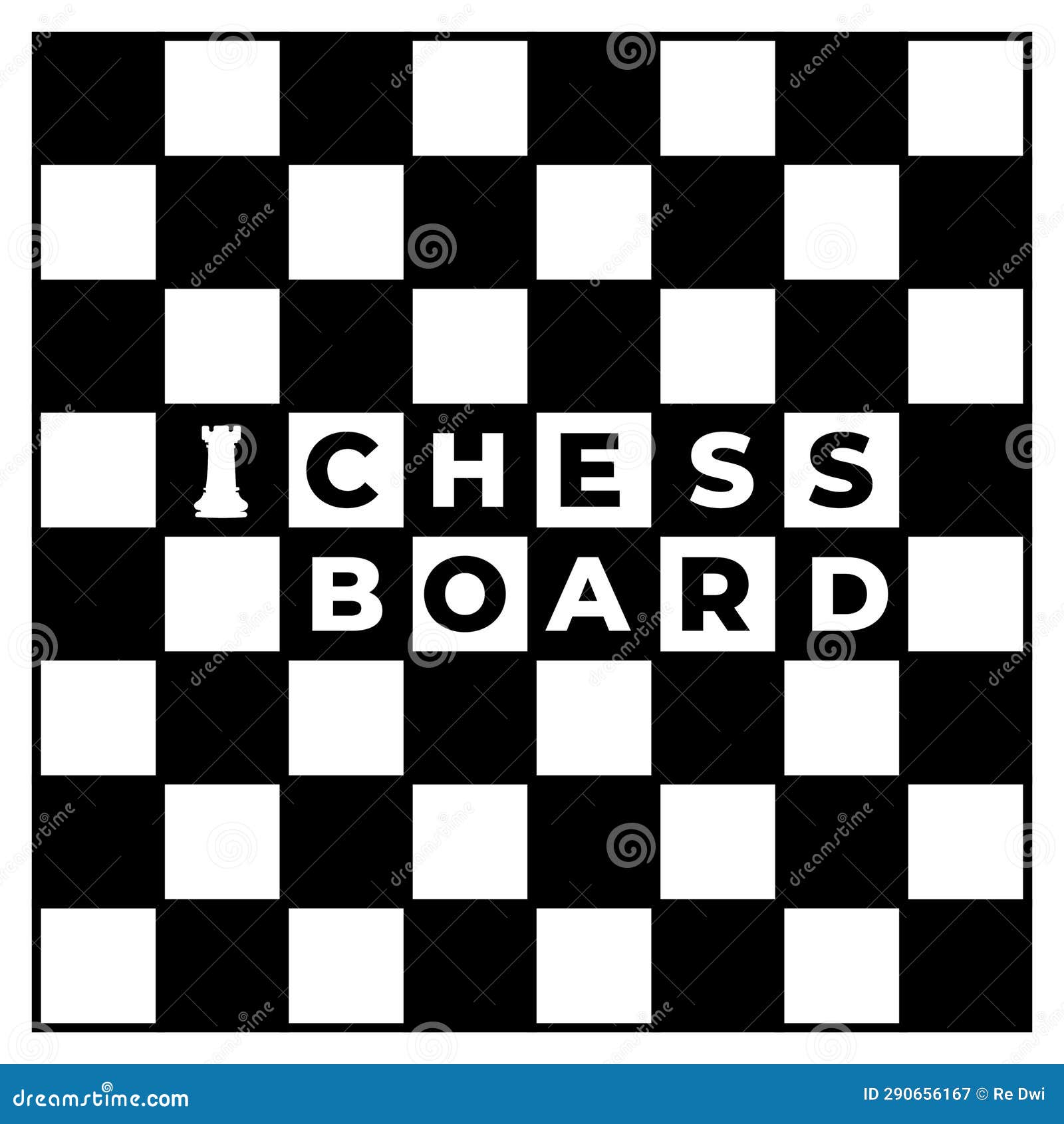 Chess Board Illustration Vector Design. Stock Vector - Illustration of ...