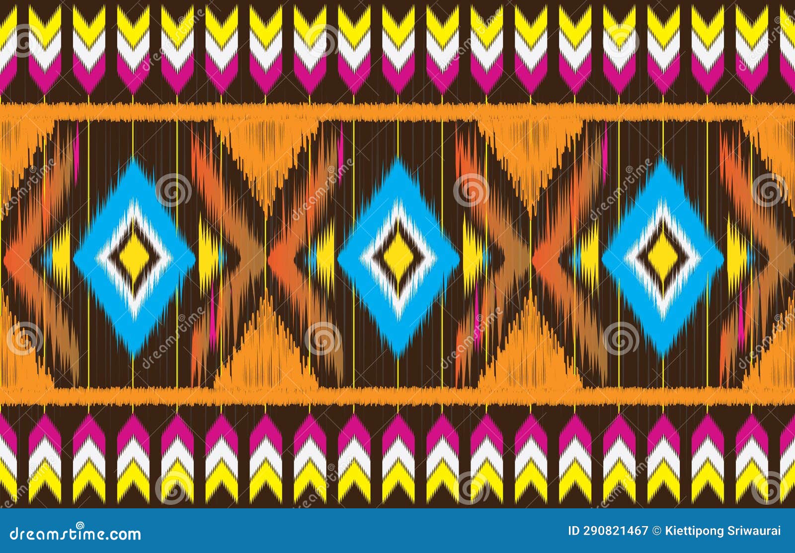 Tribal Ethnic Themes Geometric Seamless Background with a Peruvian ...