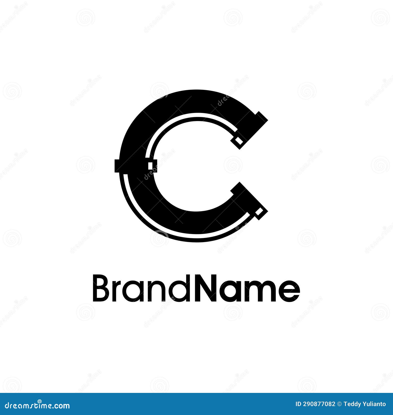 Modern Initial C Plumbing Logo Stock Vector - Illustration of font ...