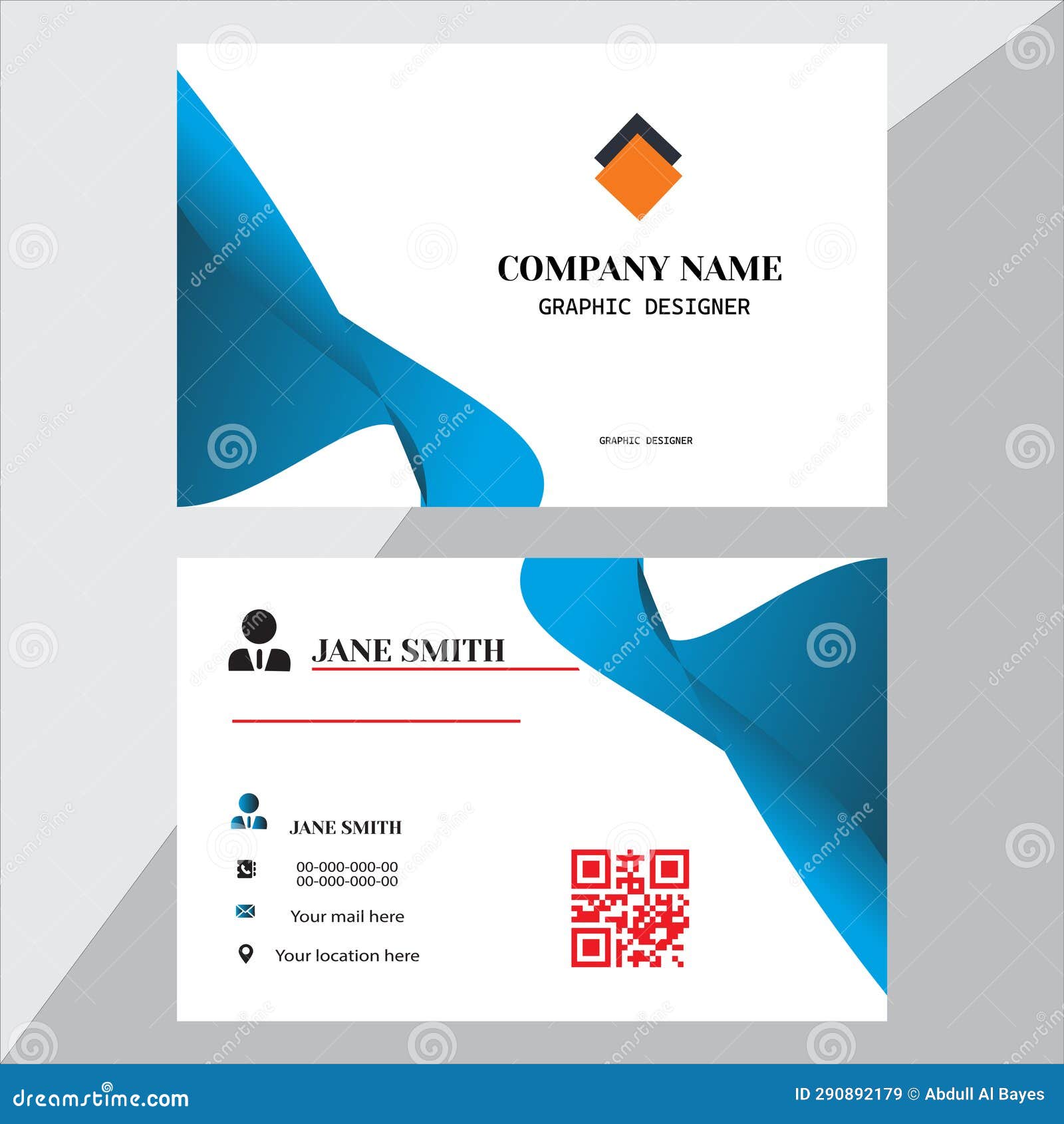Creative Business Card Using Unick Concaft, Stock Illustration ...