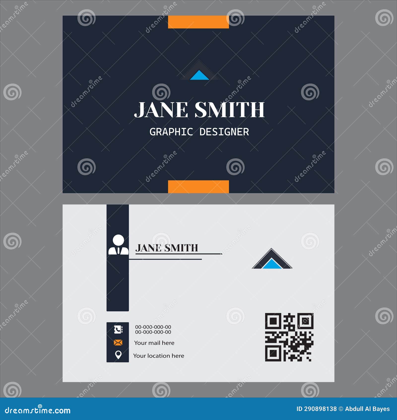 Adobe Illustrator Make Up for Business Card Creative and Unick. Stock ...