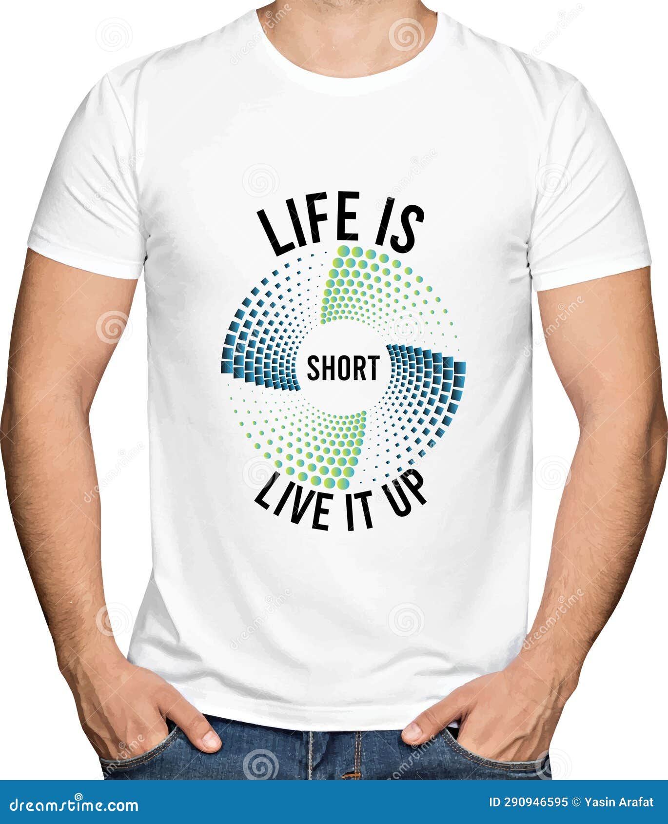 Life is Short Live Up Typography T Shirt Design Stock Vector ...