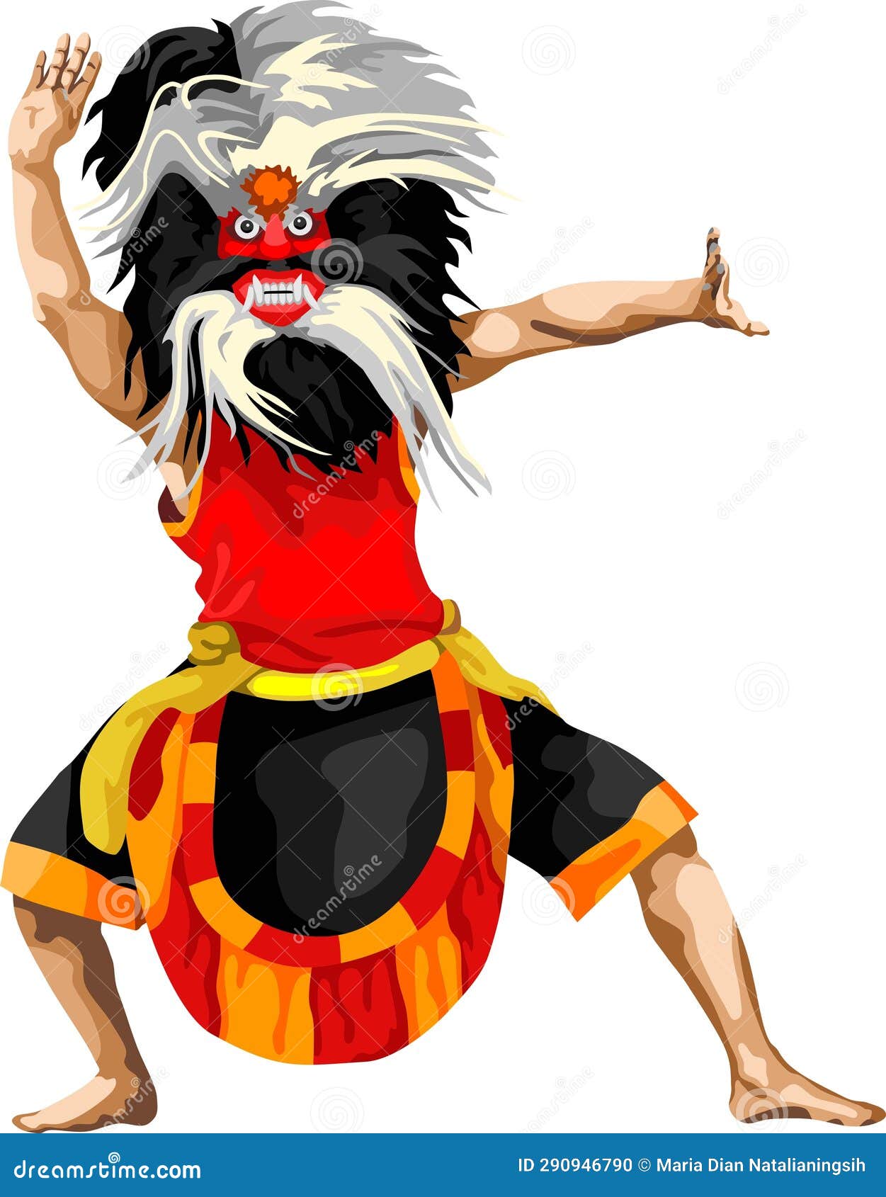 Javanese Male, Indonesia People Outfit Cartoon Vector | CartoonDealer ...