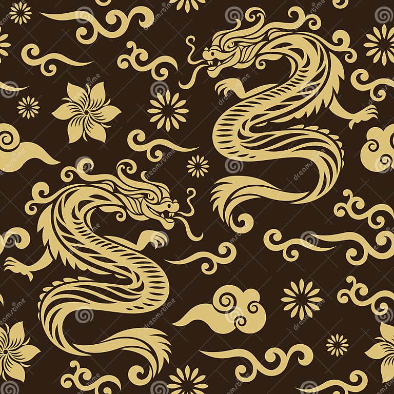 Year of the Dragon According To the Eastern Chinese Calendar. Golden ...