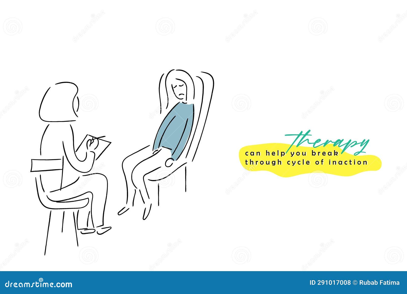 Therapy sessions stock illustration. Illustration of line - 291017008