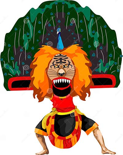 Reog Ponorogo Javanese Indonesia Traditional Giant Mask Dancer Stock ...