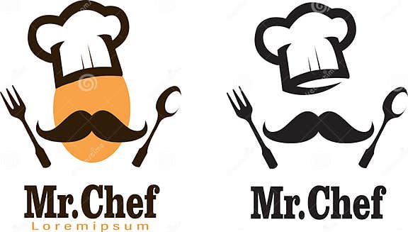 Mr. Chef Logo Inspiration. Design Template Stock Illustration ...