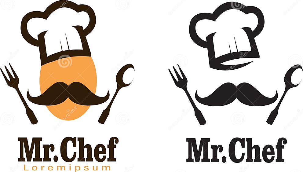 Mr. Chef Logo Inspiration. Design Template Stock Illustration ...