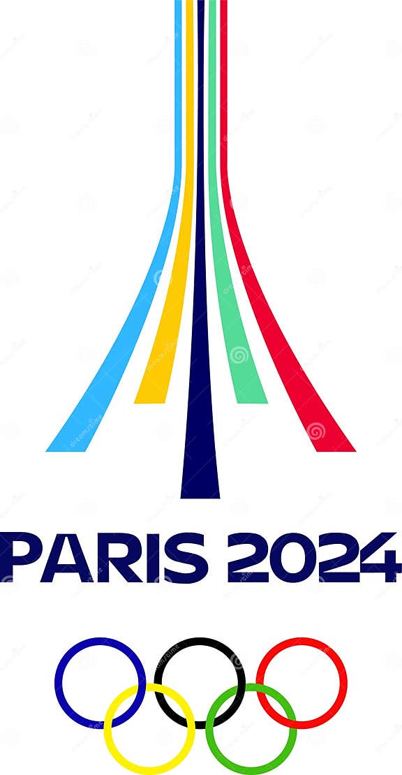 Modern Concept Paris Olympic Logo Eiffel Tower Editorial Photo ...