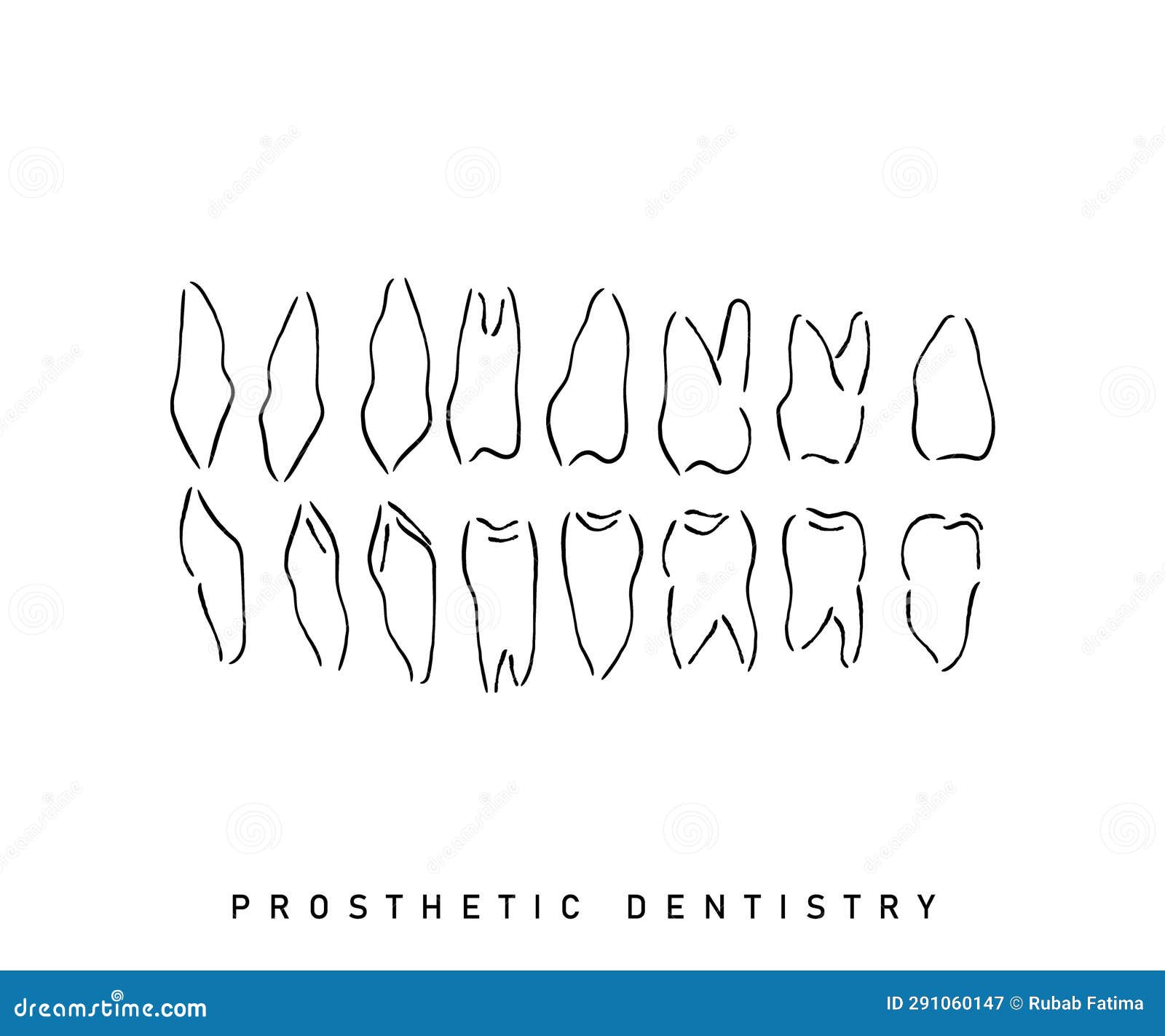Prosthetic Dentistry Poster. Icons Of Different Variants Of Implant ...
