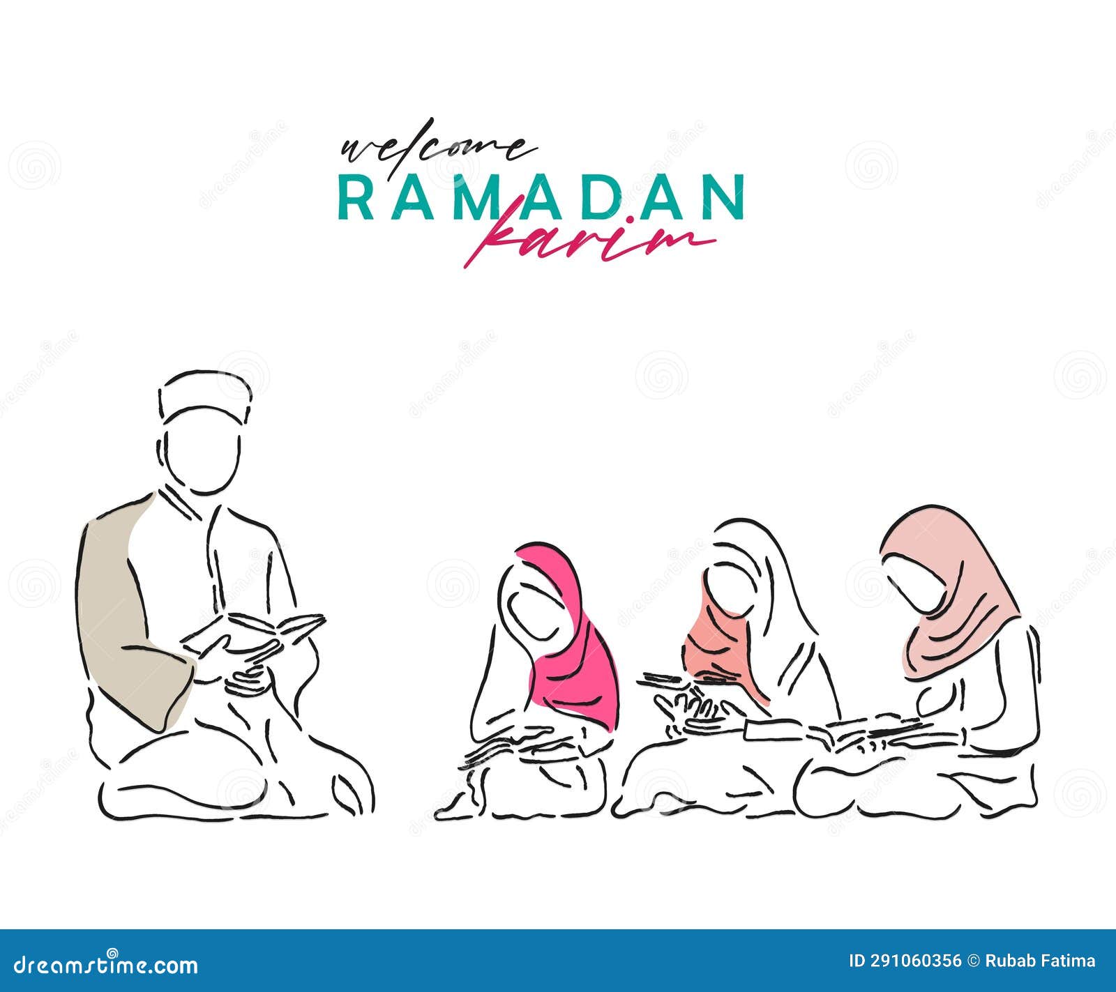 Welcome Ramadan stock vector. Illustration of lantern - 291060356