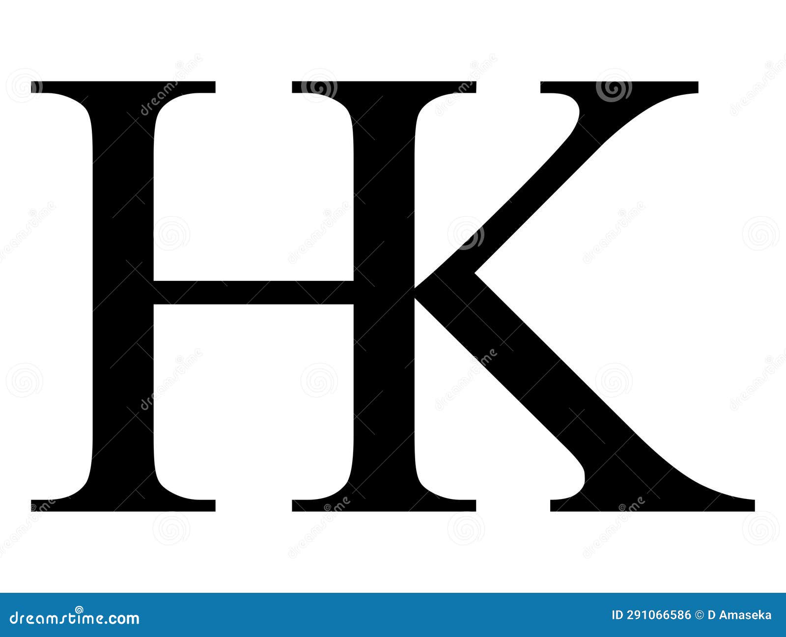 Hk Letter Logo Modern Design Stock Illustration - Illustration of ...