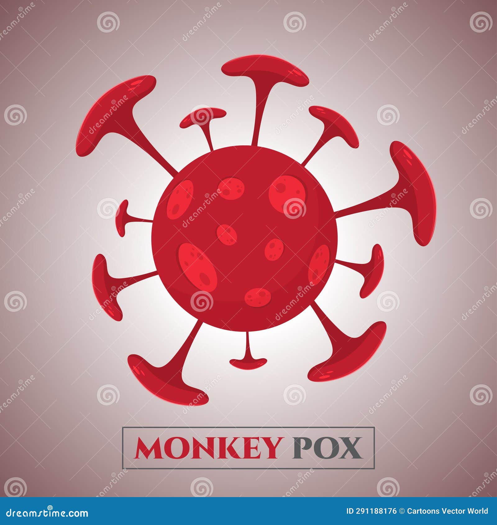 Monkey Pox Virus, Vector Illustration of Flat Style Virus Outbreak ...