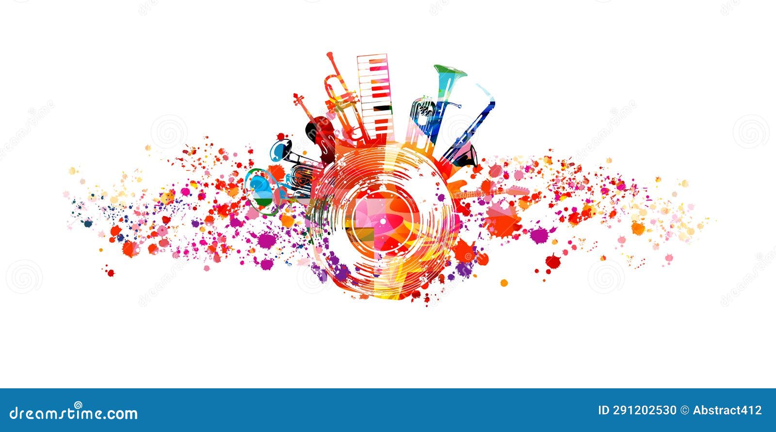 Colorful Creative Musical Poster Stock Vector - Illustration of concert ...