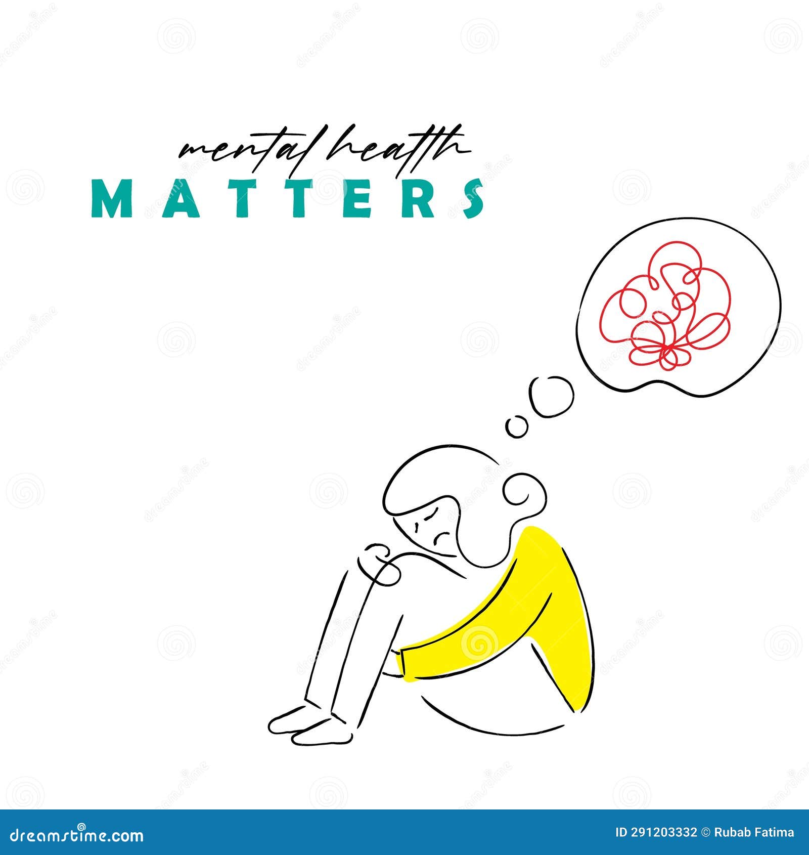 Mental Health Matters Stock Illustration Illustration Of Isolated