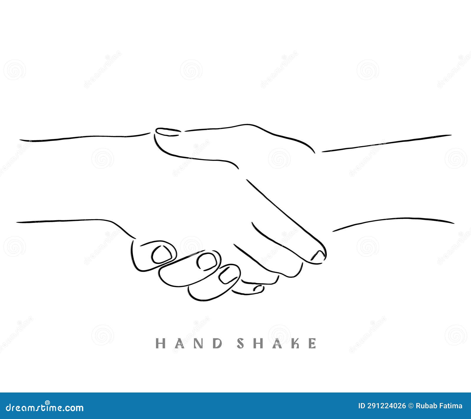 Brotherhood Handshake Icon, Simple Style Cartoon Vector | CartoonDealer ...