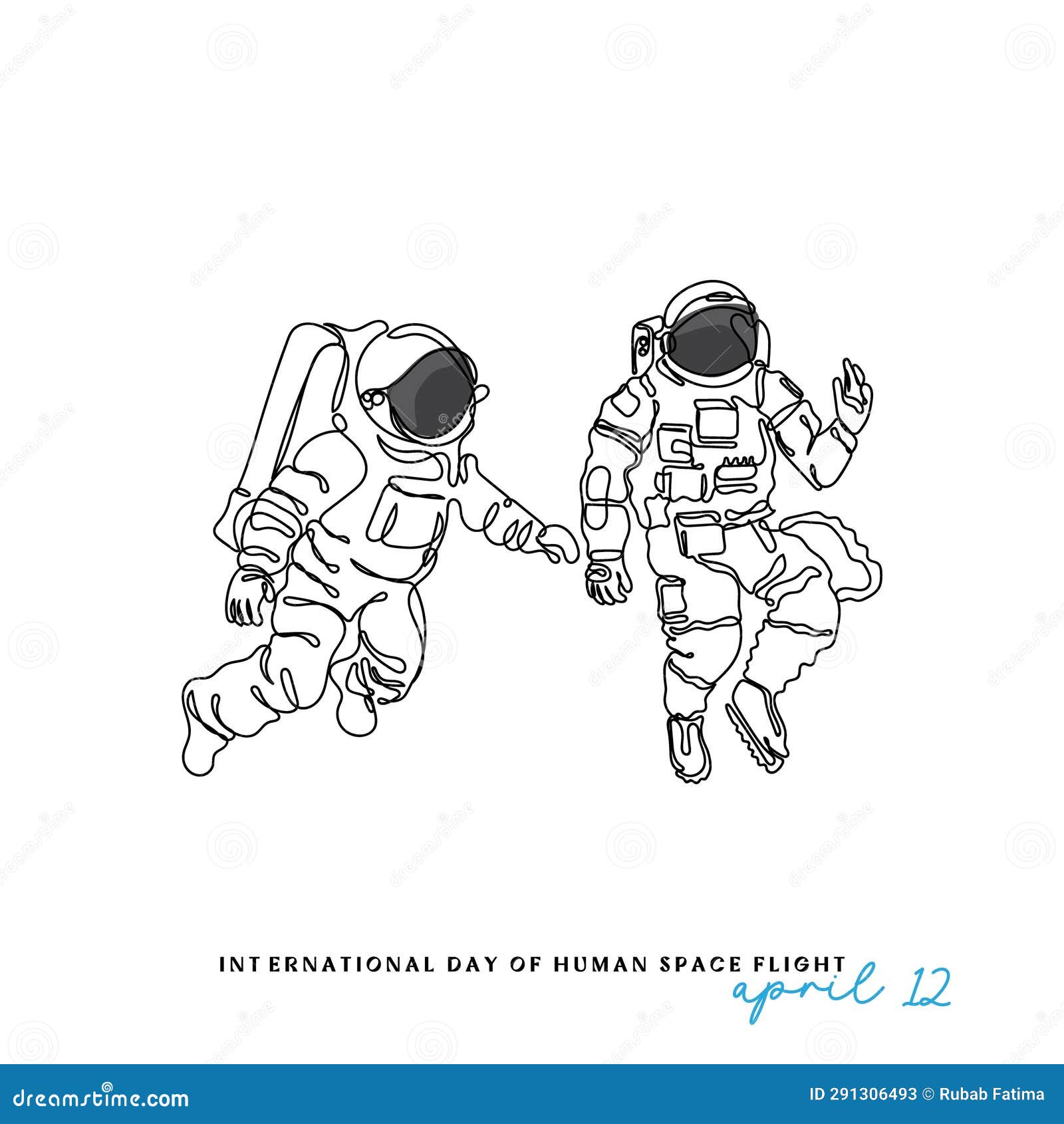 HUMAN SPACE FLIGHT DAY stock illustration. Illustration of graphic ...