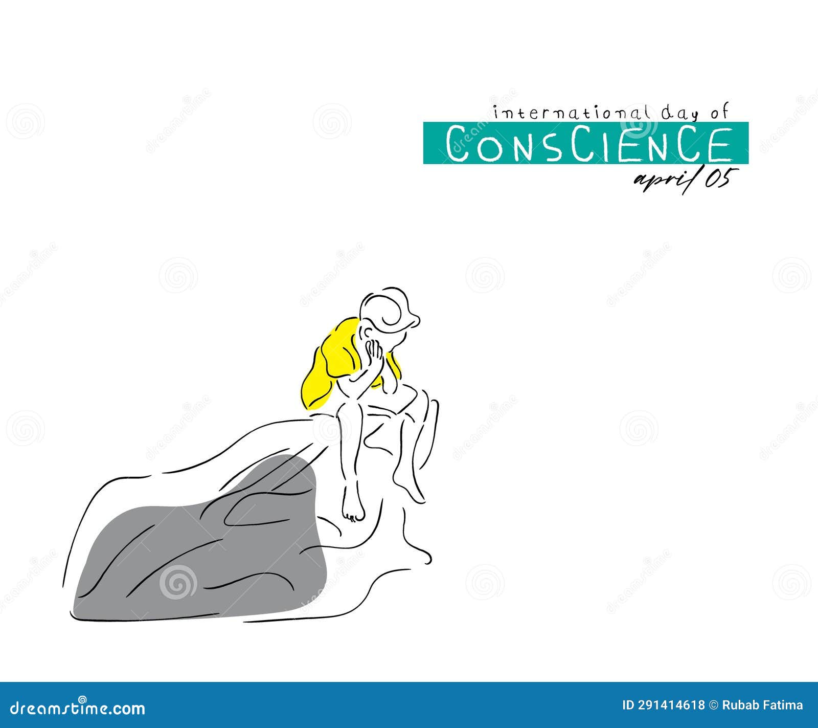 CONSCIENCE and GUILT stock illustration. Illustration of criminal ...