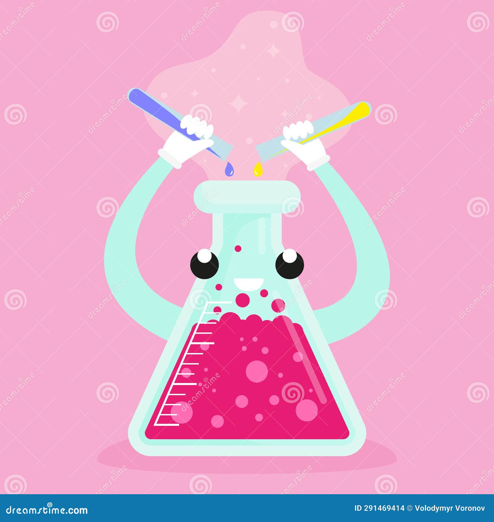 Cartoon Laboratory With Man Woman People Test Meat Ingredient Concept ...