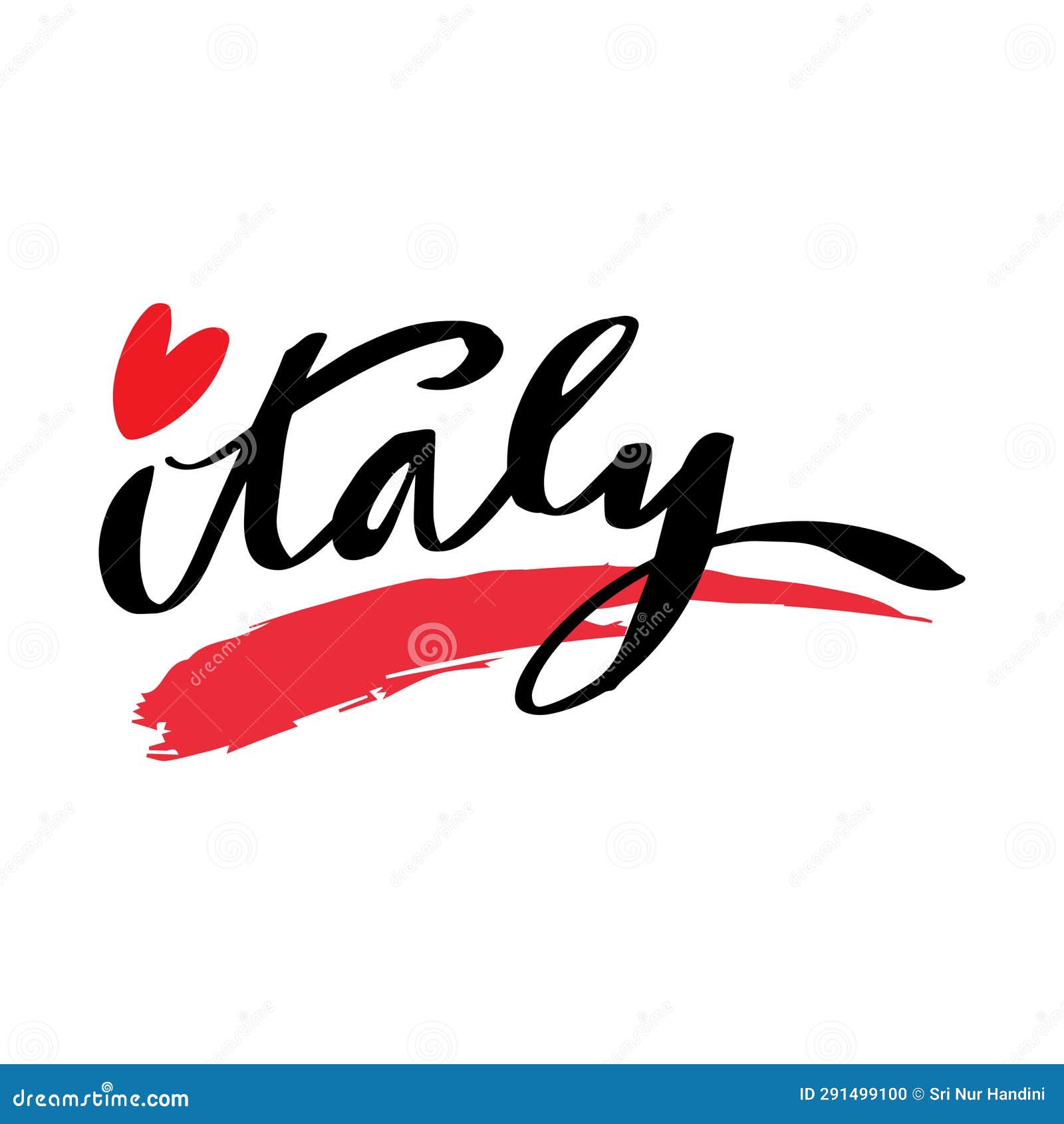 Italy hand lettering stock illustration. Illustration of abstract ...