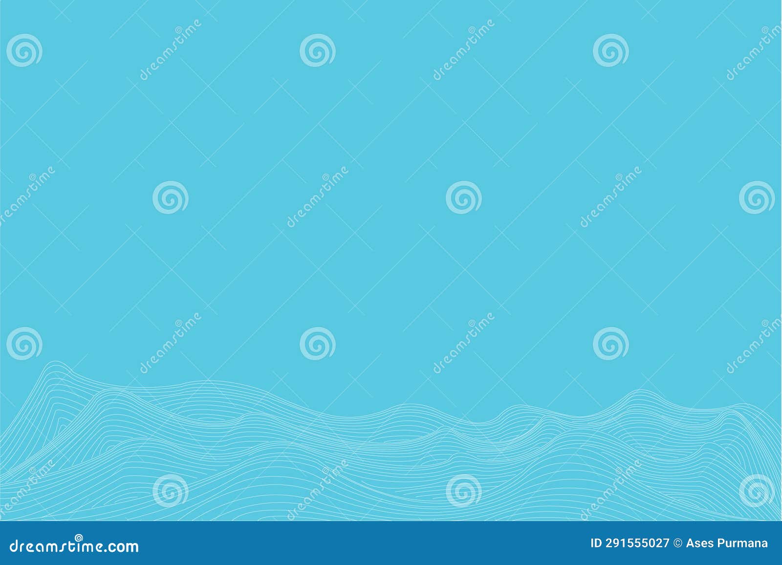 Surface Ocean of Vector. Set 58 Stock Image - Image of sunrise ...