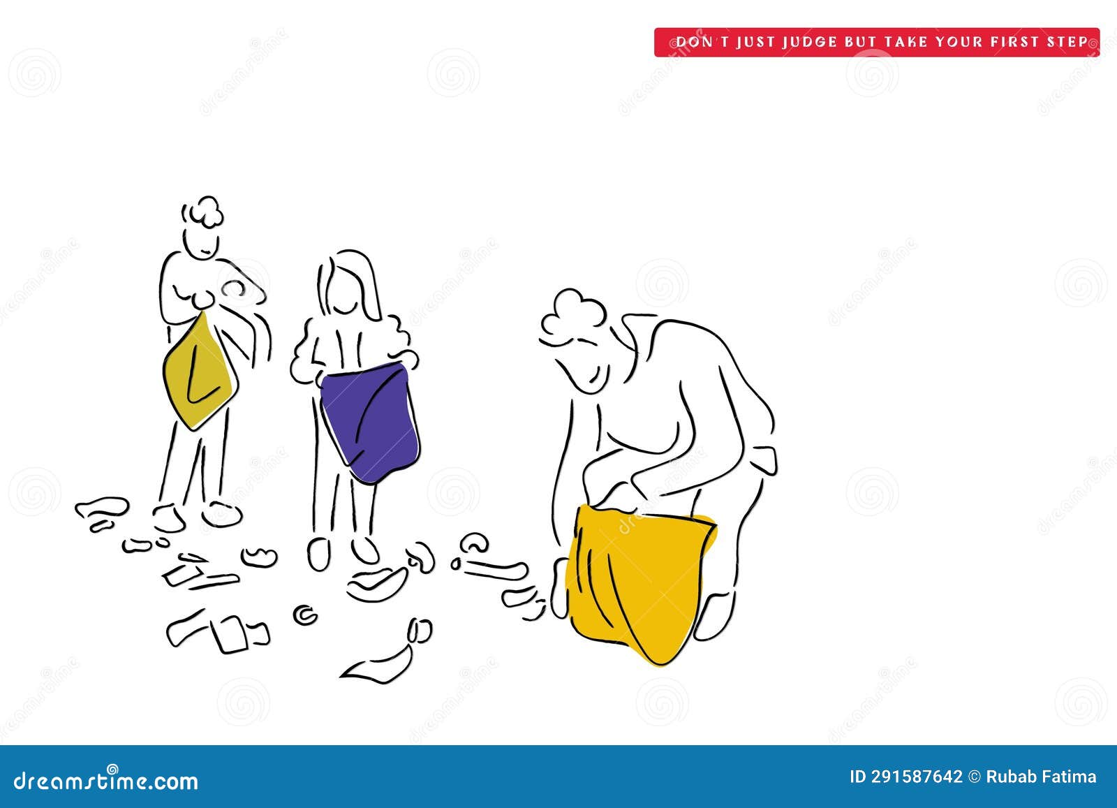 Pick the Litter stock illustration. Illustration of pollution - 291587642