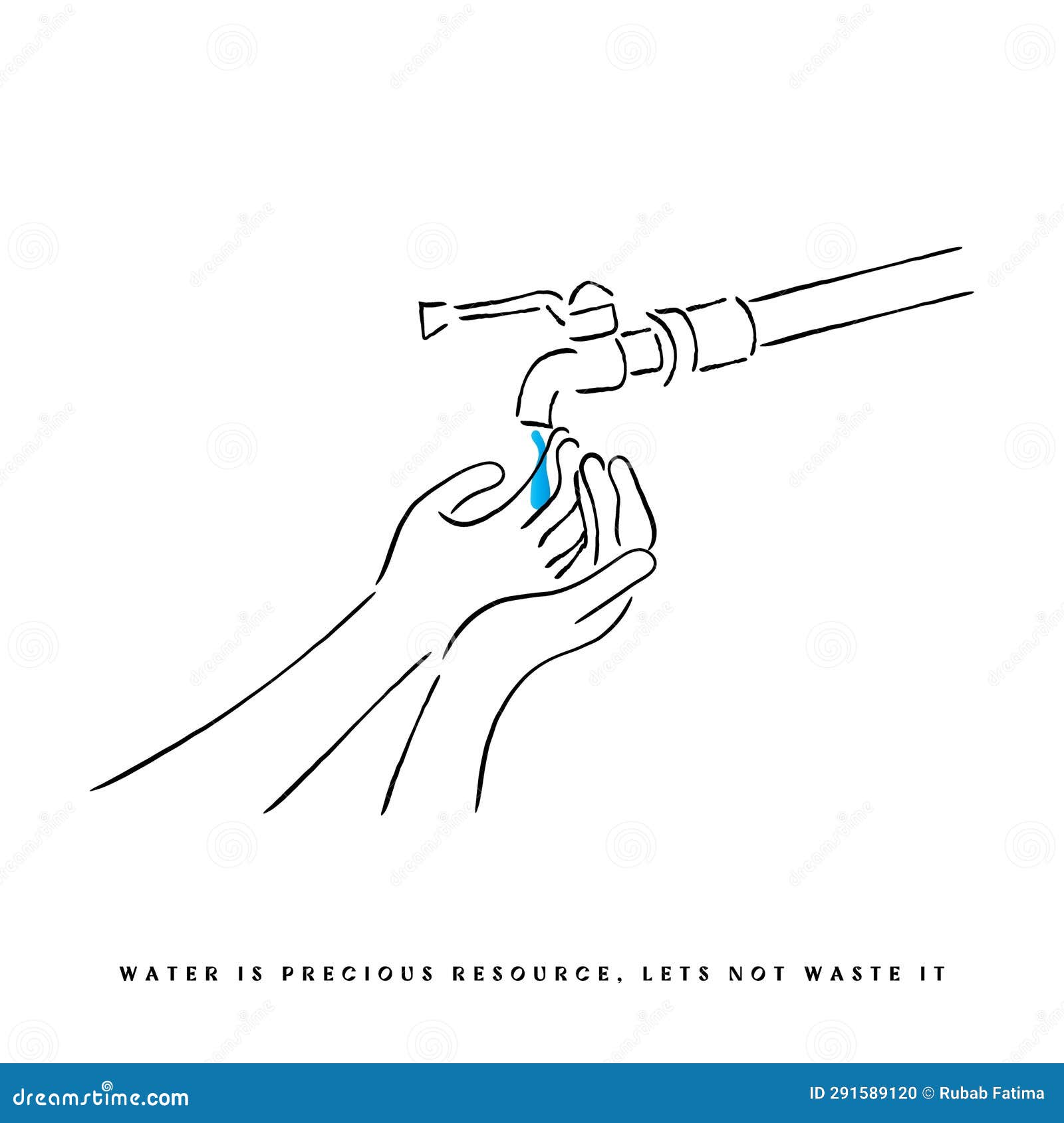 Water Scarcity Awareness stock vector. Illustration of resources ...