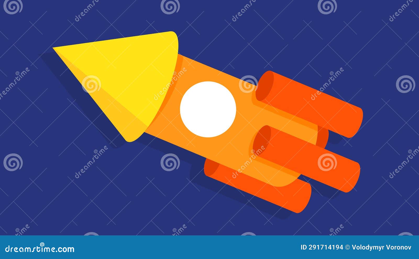 Rocket Icon. Flat Design Style. Vector Illustration. Stock Vector ...