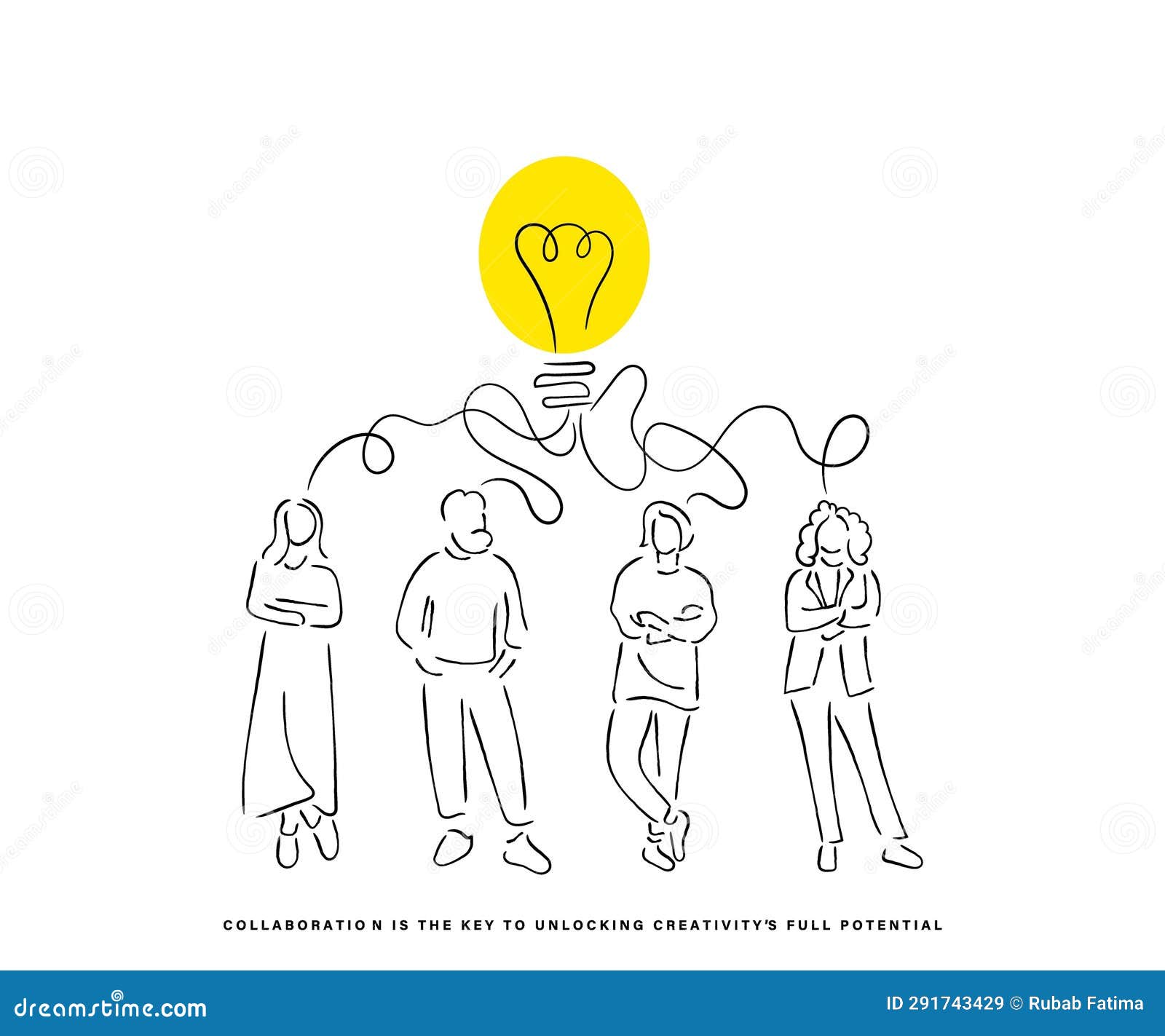 Collaborative Effort stock vector. Illustration of success - 291743429